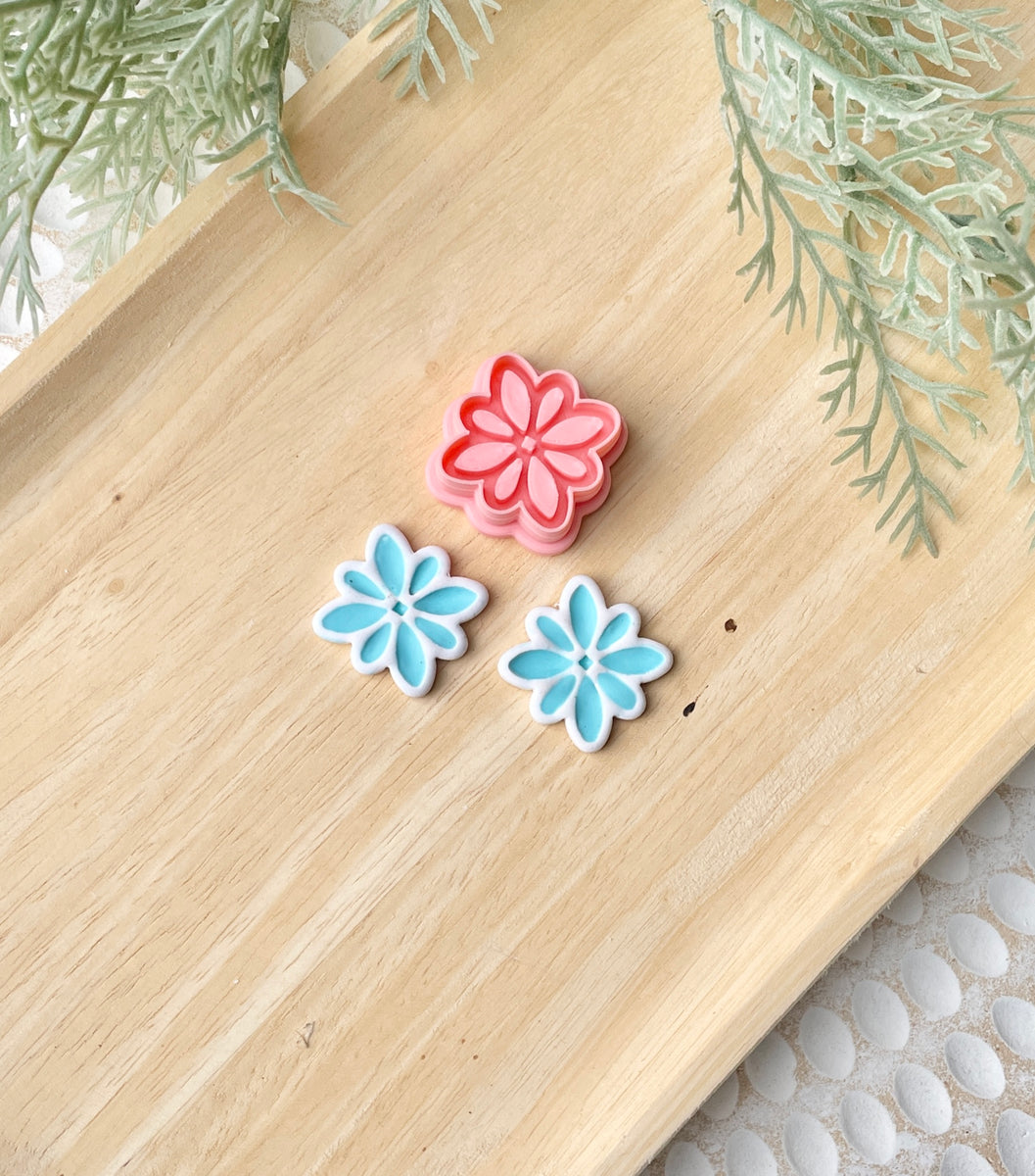 Flower imprint – Clay By Design Aus