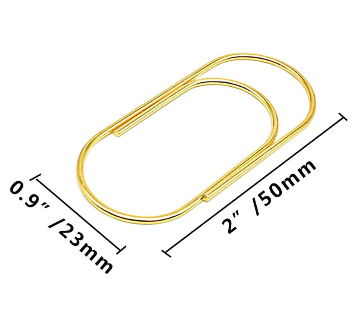 Large gold Paper clips x 2 – Clay By Design Aus