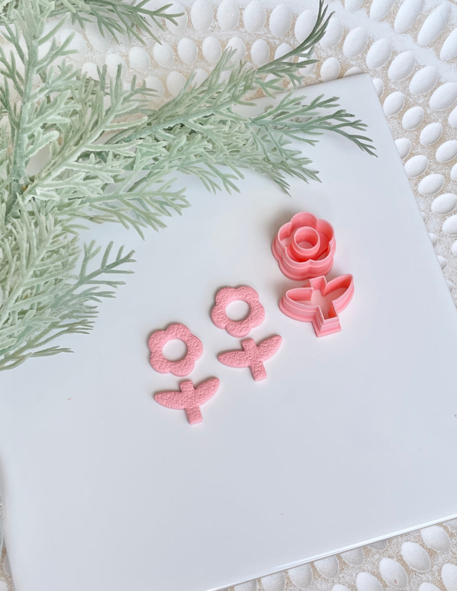 Flower & stem set – Clay By Design Aus