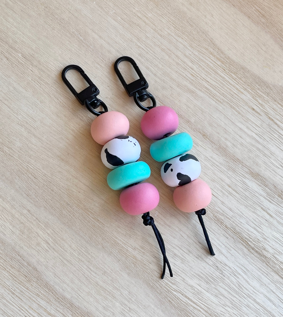Colourful key rings – Clay By Design Aus