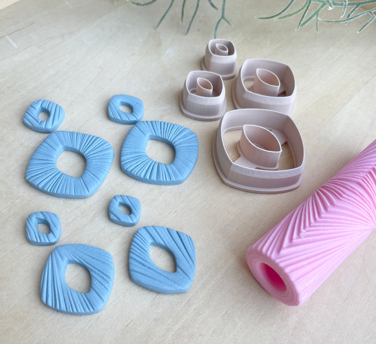 Rounded diamond cutout cutters – Clay By Design Aus