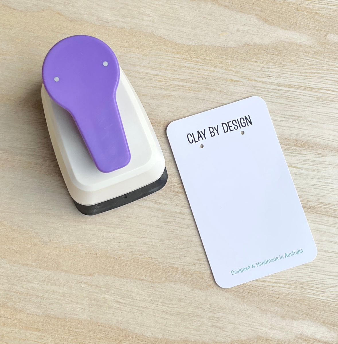 Earring card punch – Clay By Design Aus