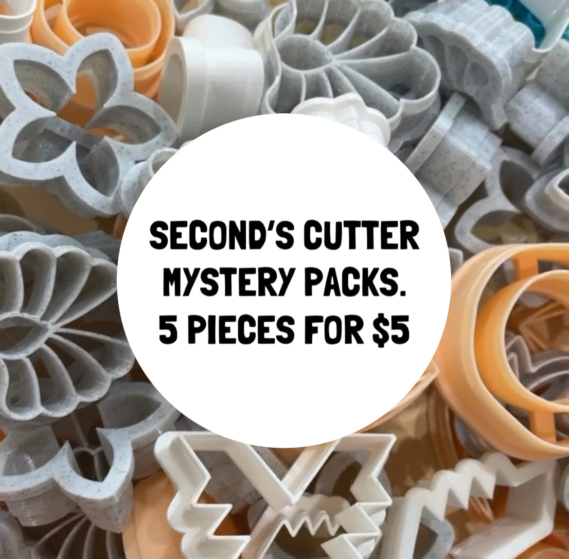 Seconds MYSTERY packs of 5 cutters – Clay By Design Aus