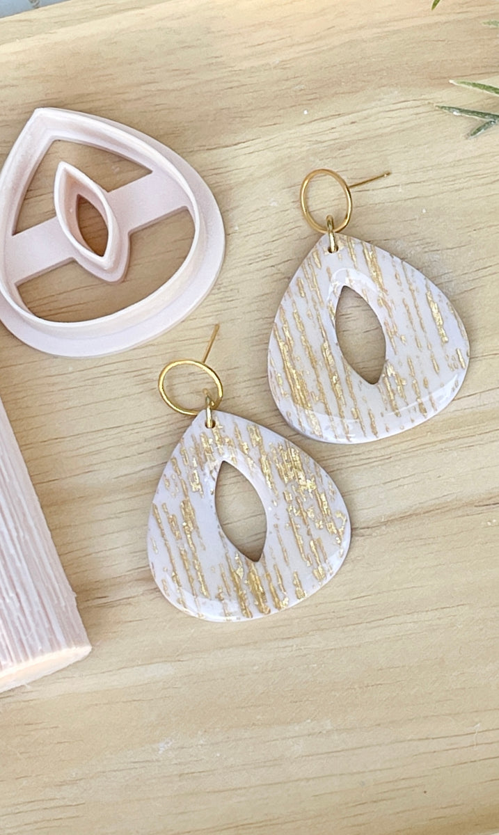 Jade wide tear drop cutter – Clay By Design Aus