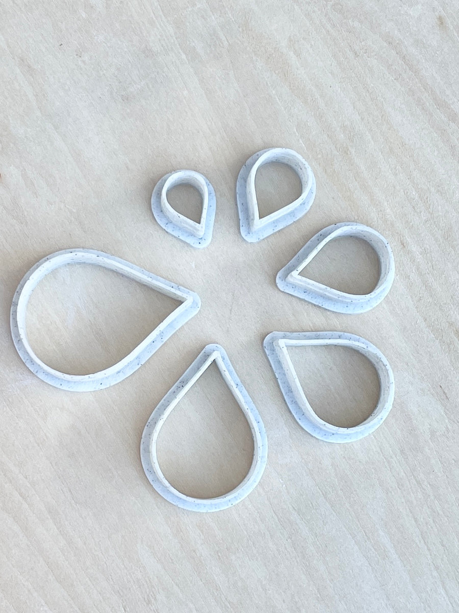 Tear drop cutters – Clay By Design Aus
